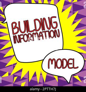 Handwriting text Building Information Model, Conceptual photo process ...