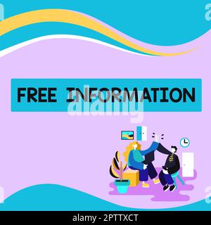 Inspiration showing sign Free Information. Business concept knowledge ...