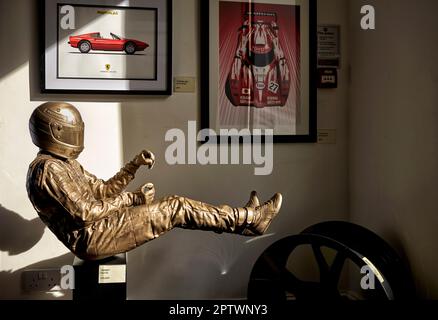 Ayrton Senna statue. Brazilian Formula 1 motorsport racing world ...