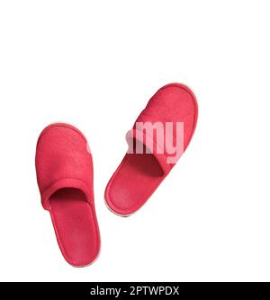 the red slippers on a transparent surface Stock Photo - Alamy