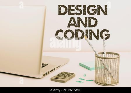 Conceptual display Design And Coding, Word for HTML and programming ...