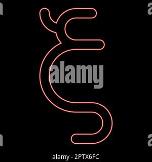 Ksi greek symbol small letter lowercase font icon in circle round black ...