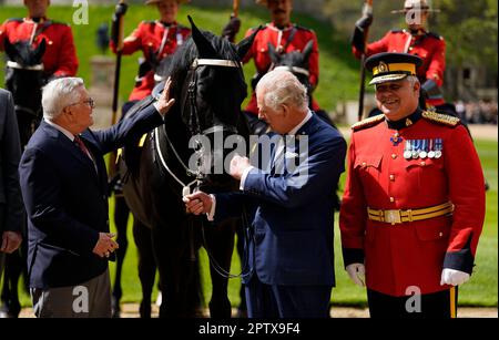 King Charles III (centre) alongside Ralph Goodale, the High ...