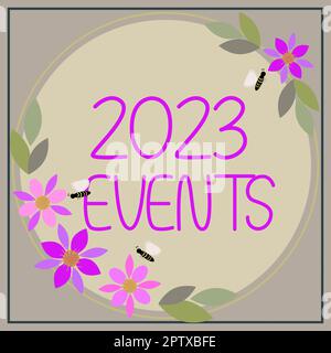 Inspiration showing sign 2023 Events, Business concept New year ...