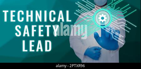 Conceptual caption Technical Safety Lead, Business concept Maintain ...