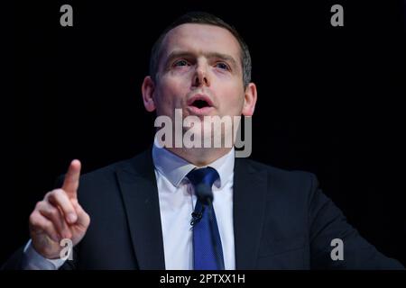 Glasgow Scotland, UK 28 April 2023. Craig Hoy MSP at the Scottish ...