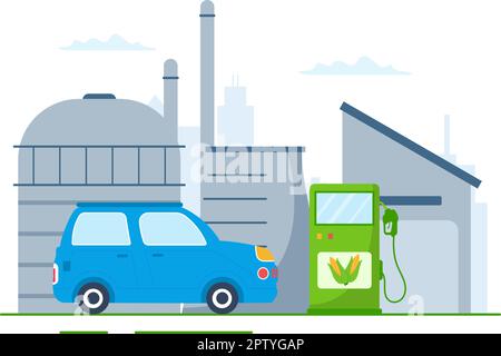 Biofuel Life Cycle of Natural Materials and Plants with Green Barrels ...