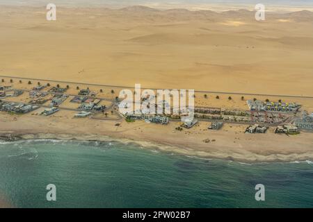 Aerial photography of Langstrand Namibia Stock Photo - Alamy