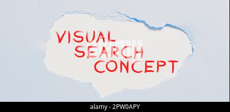 Writing displaying text Visual Search Concept, Business showcase ...