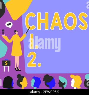 Organized business concept as a group of confused people on tangled ...