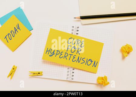 Conceptual display Cure For Hypertension, Internet Concept Getting ...