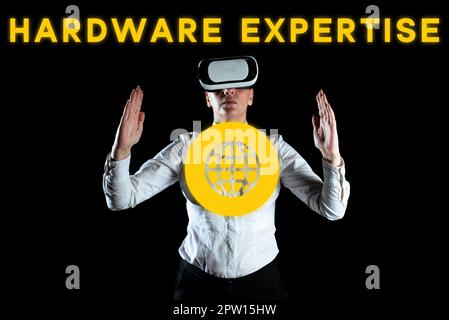 Text sign showing Hardware. Conceptual photo machines and other ...