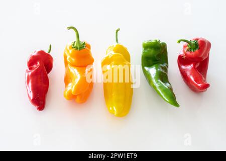 Capsicum unusually shaped isolated on white Stock Photo - Alamy
