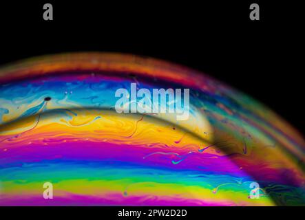 macro colorata della superficie delle bolle di sapone Stock Photo - Alamy