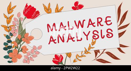 Text showing inspiration Malware Analysis. Internet Concept activities ...