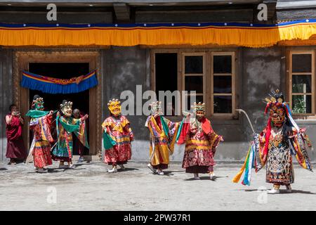 A Masked Monk Dancing during the Phyang Monastery Festival in Ladakh ...