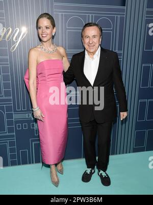 Chef Daniel Boulud, right, and Katherine Gage attend the Tiffany & Co ...