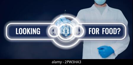 Hand writing sign Looking For Food. Business overview someone poor ...