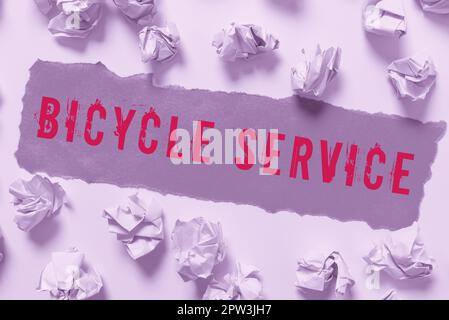 Inspiration showing sign Bike Service, Concept meaning cleaning and ...
