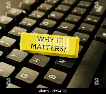 Conceptual display Why It Matters, Business idea Important Reasons to ...