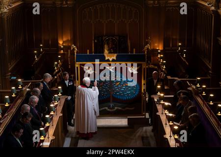 The anointing screen which will be used in the coronation of King ...