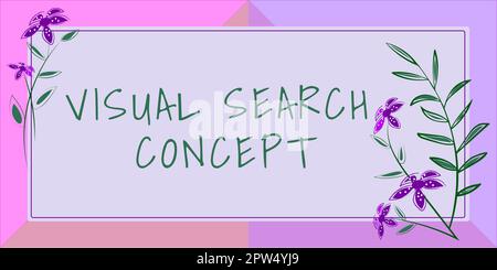 Text showing inspiration Visual Search Concept, Conceptual photo ...