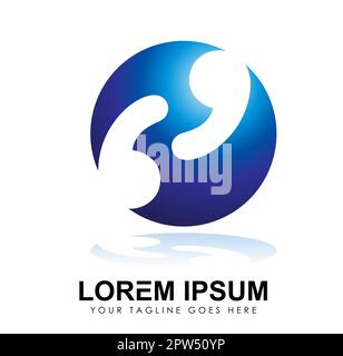 modern inverted comma sign template in set vector Stock Vector Image ...