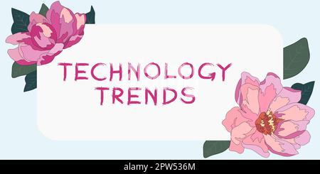 Text showing inspiration Technology Trends, Business overview Trending ...
