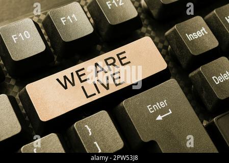 Text sign showing Live Chat Live Chat Live Chat. Conceptual photo ...