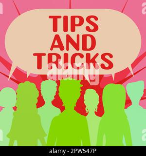 Conceptual caption Tips And Tricks. Concept meaning helpful advices ...