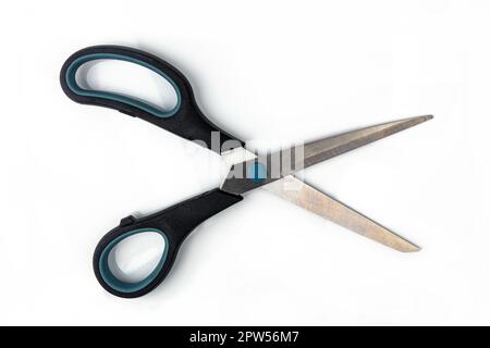 One Scissor isolated over white background Stock Photo - Alamy