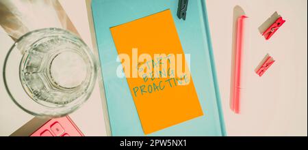 Text caption presenting Start Being Proactive, Conceptual photo Control ...