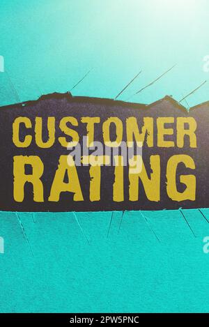 Conceptual caption Customer Rating, Internet Concept gauge the customer ...