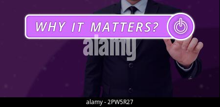 Conceptual display Why It Mattersquestion, Business concept Important ...
