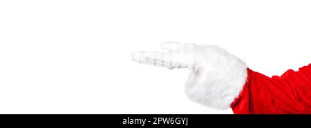 Santas empty hand. Merry Christmas composition concept Stock Photo - Alamy