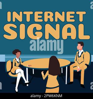Hand writing sign Internet Signal, Internet Concept signal strength ...
