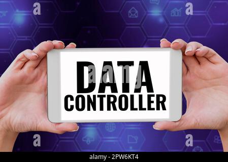 Inspiration showing sign Data Controller, Business concept person who ...