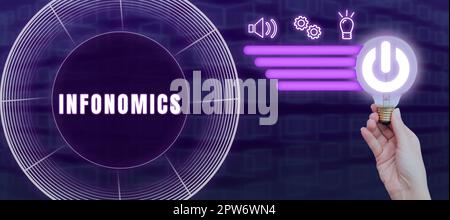 Handwriting text Infonomics, Conceptual photo visual image used to ...