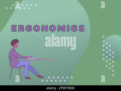 Conceptual display Ergonomics, Word Written on fitting or designing a ...