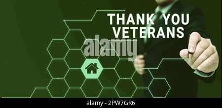 Handwriting text Thank You Veterans, Word Written on Expression of ...
