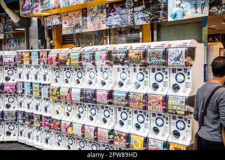 Gachapon, April 2023, Japanese gachapon games or toy in a capsule ...