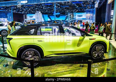 Hongqi E202 electric SUV concept on display at the 2023 Shanghai Auto Show Stock Photo - Alamy