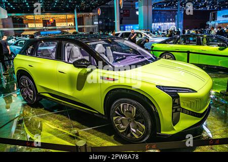 Hongqi E202 electric SUV concept on display at the 2023 Shanghai Auto Show Stock Photo - Alamy