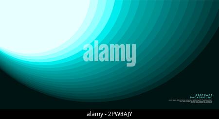 Colorful teal diagonal curve abstract background. Modern simple line ...