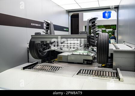 Demonstration of an Evogo battery swapping station from battery ...