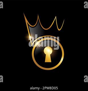 royal king key crown logo design vector Stock Vector Image & Art - Alamy