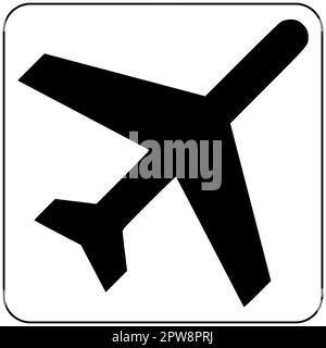 Department of Transportation air transportation pictogram Stock Photo ...
