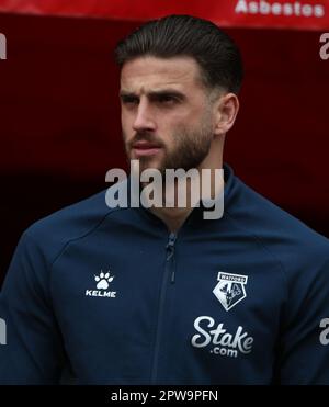 Watford’s Wesley Hoedt during the Sky Bet Championship match at Bramall ...