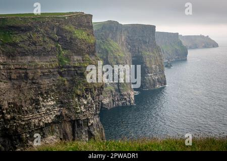 Cliffs of Moher are located on the Rugged west Clare Coast in Ireland ...