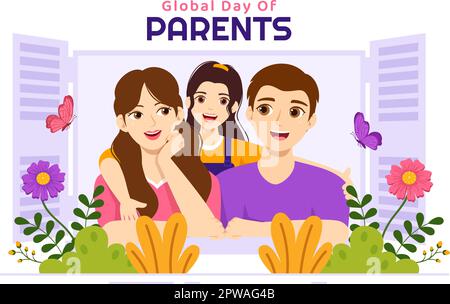 Global Day of Parents Illustration with Importance of Being a ...
